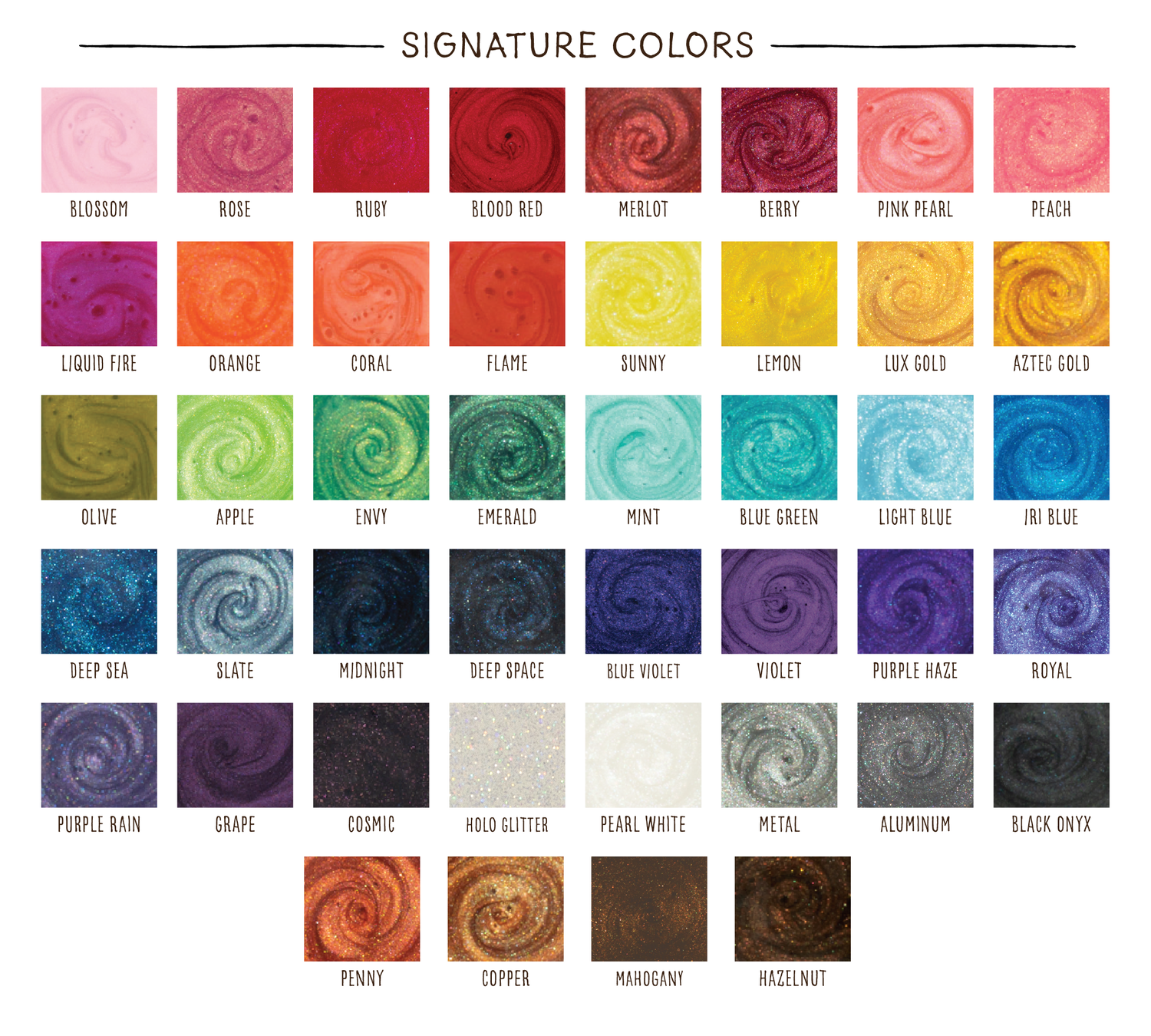 Color Chart – The Wandering Bard